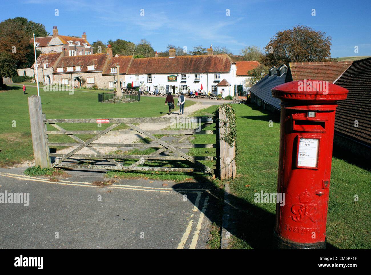 East Dean Village, East Sussex England Stock Photo - Alamy