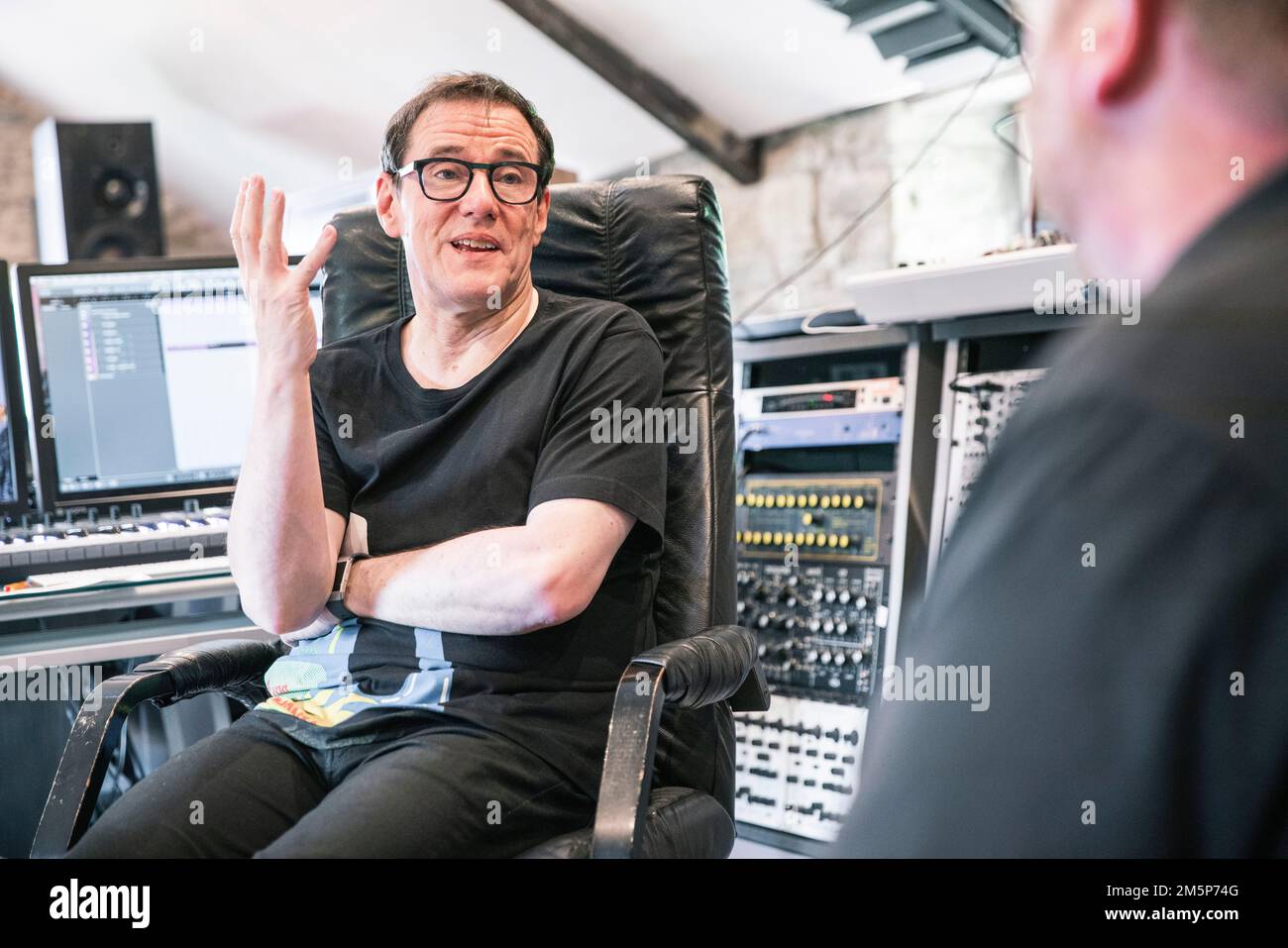 New Order and Joy Division's Stephen Morris photographed at his home ...