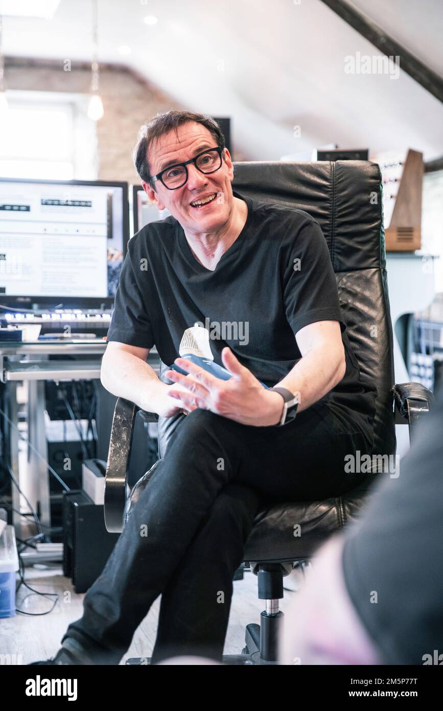 New Order and Joy Division's Stephen Morris photographed at his home ...