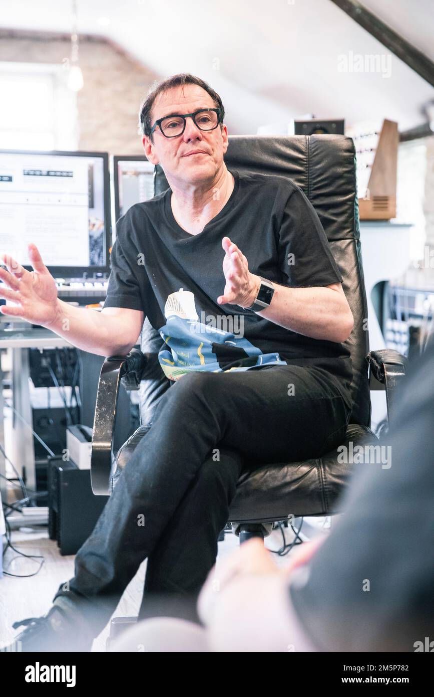 New Order and Joy Division's Stephen Morris photographed at his home ...