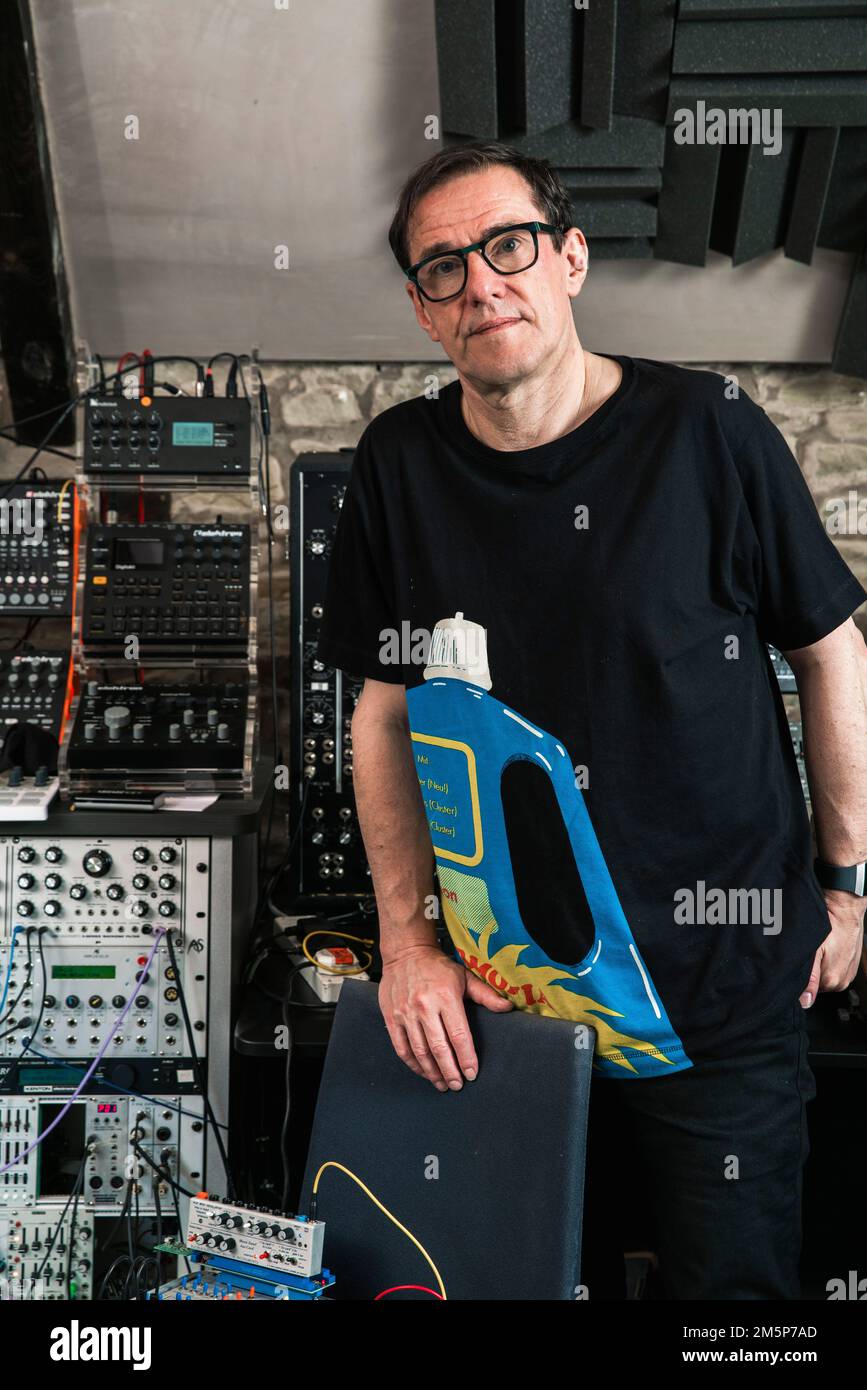 New Order and Joy Division's Stephen Morris photographed at his home ...