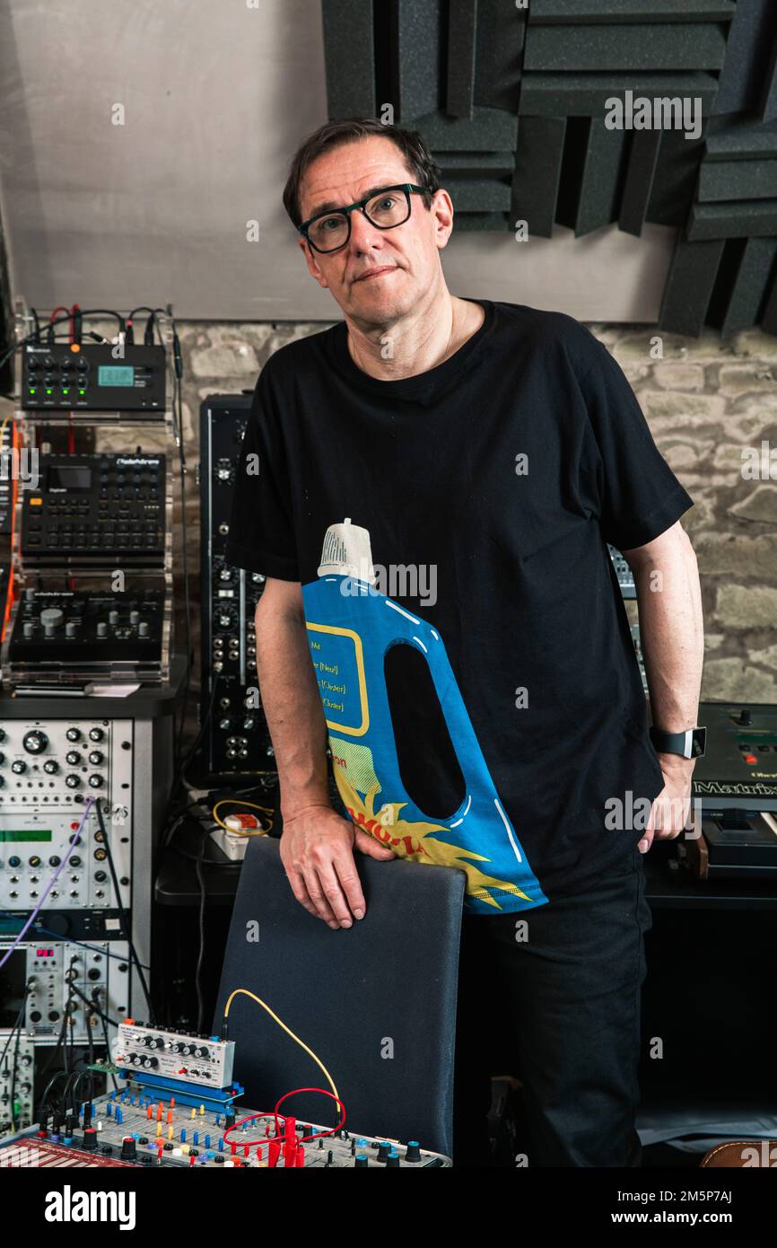 New Order and Joy Division's Stephen Morris photographed at his home ...