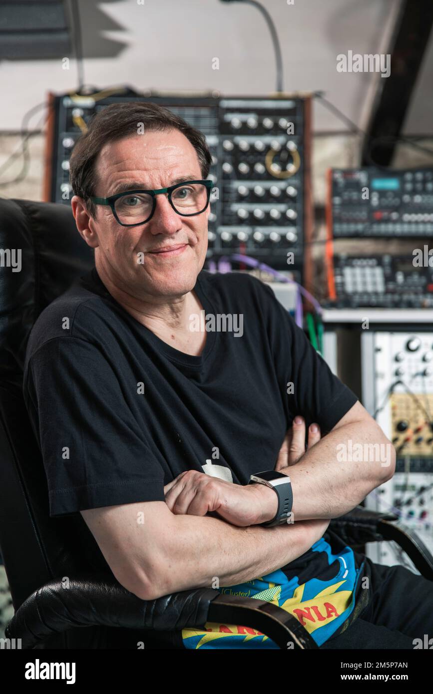 New Order and Joy Division's Stephen Morris photographed at his home ...