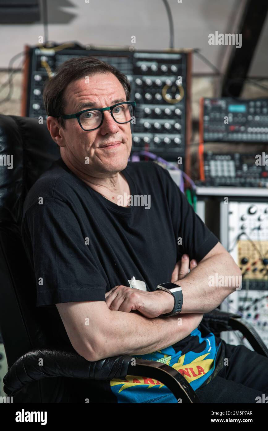 New Order and Joy Division's Stephen Morris photographed at his home ...