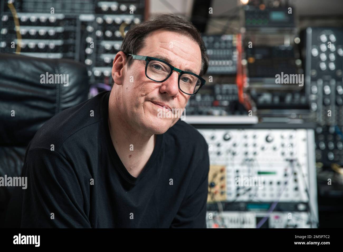 New Order and Joy Division's Stephen Morris photographed at his home ...