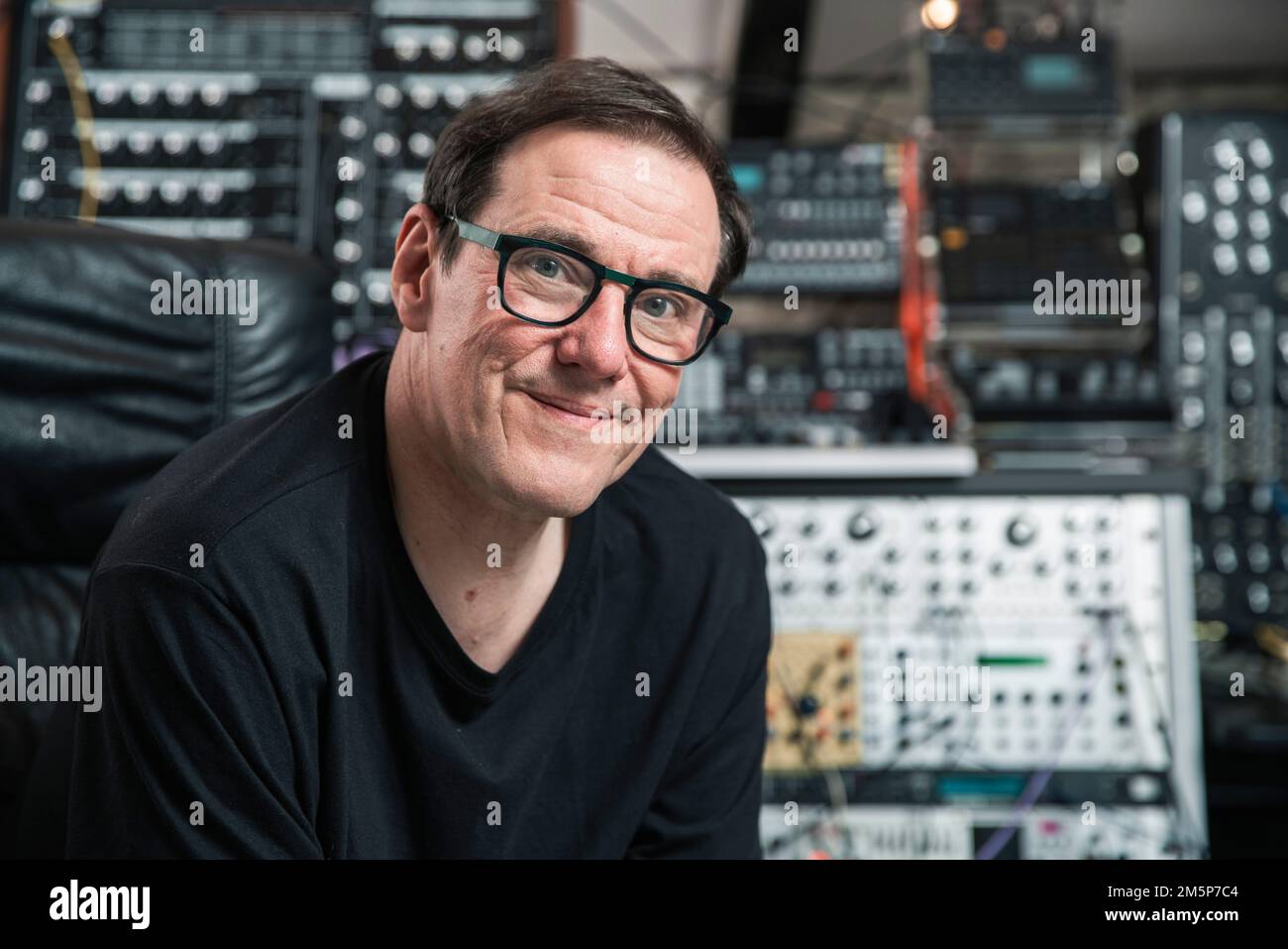 New Order and Joy Division's Stephen Morris photographed at his home ...