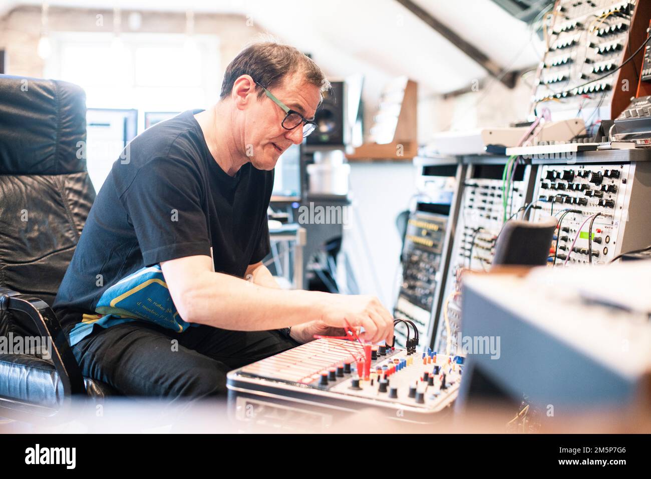 New Order and Joy Division's Stephen Morris photographed at his home ...