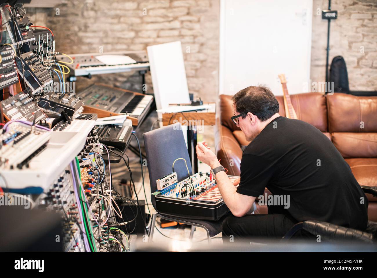 New Order and Joy Division's Stephen Morris photographed at his home ...