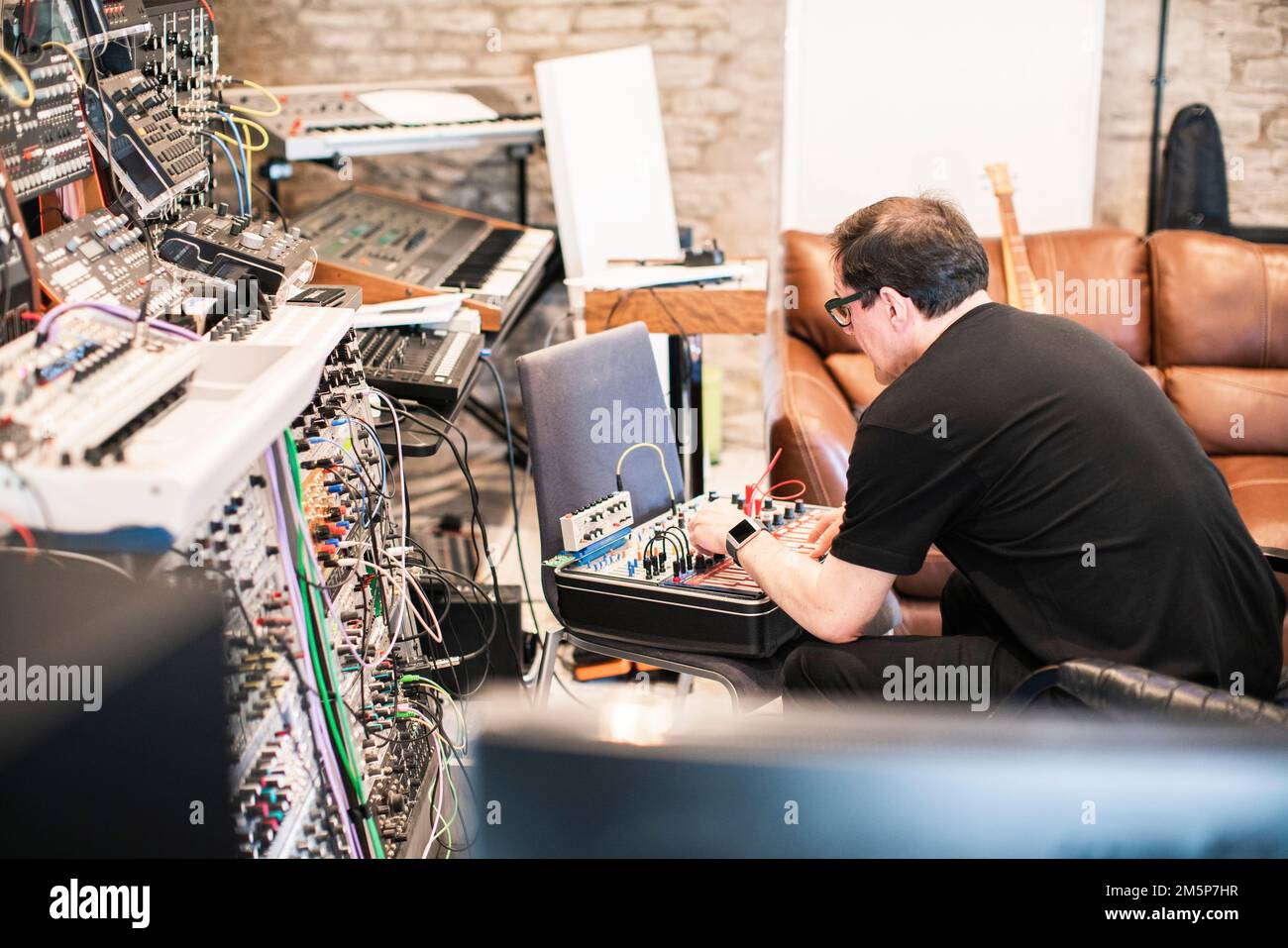 New Order and Joy Division's Stephen Morris photographed at his home ...