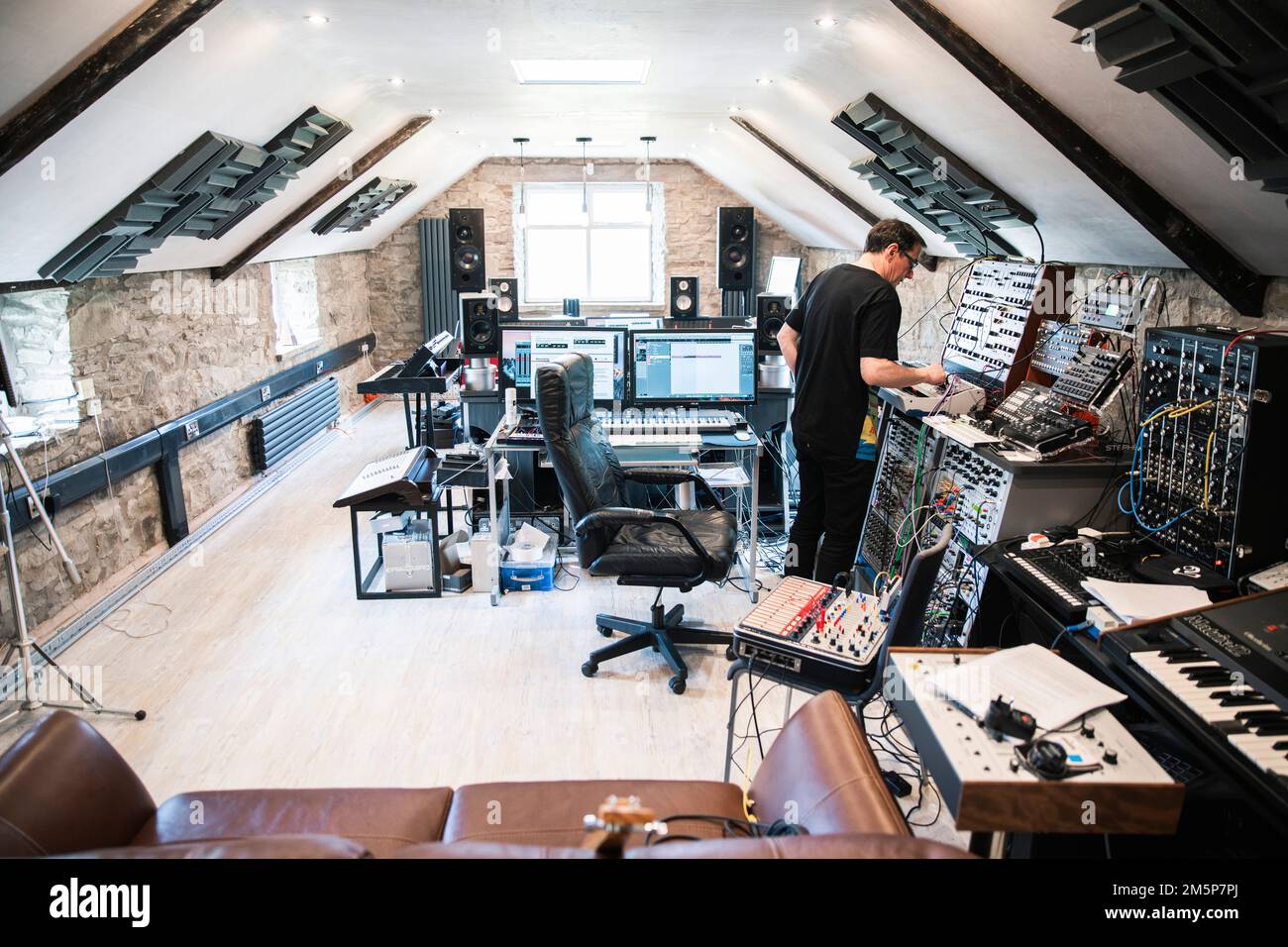 New Order and Joy Division's Stephen Morris photographed at his home ...