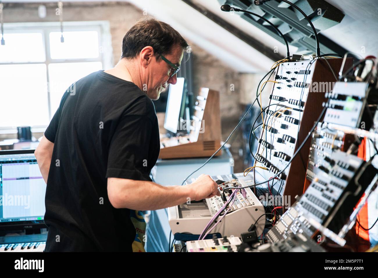 New Order and Joy Division's Stephen Morris photographed at his home ...