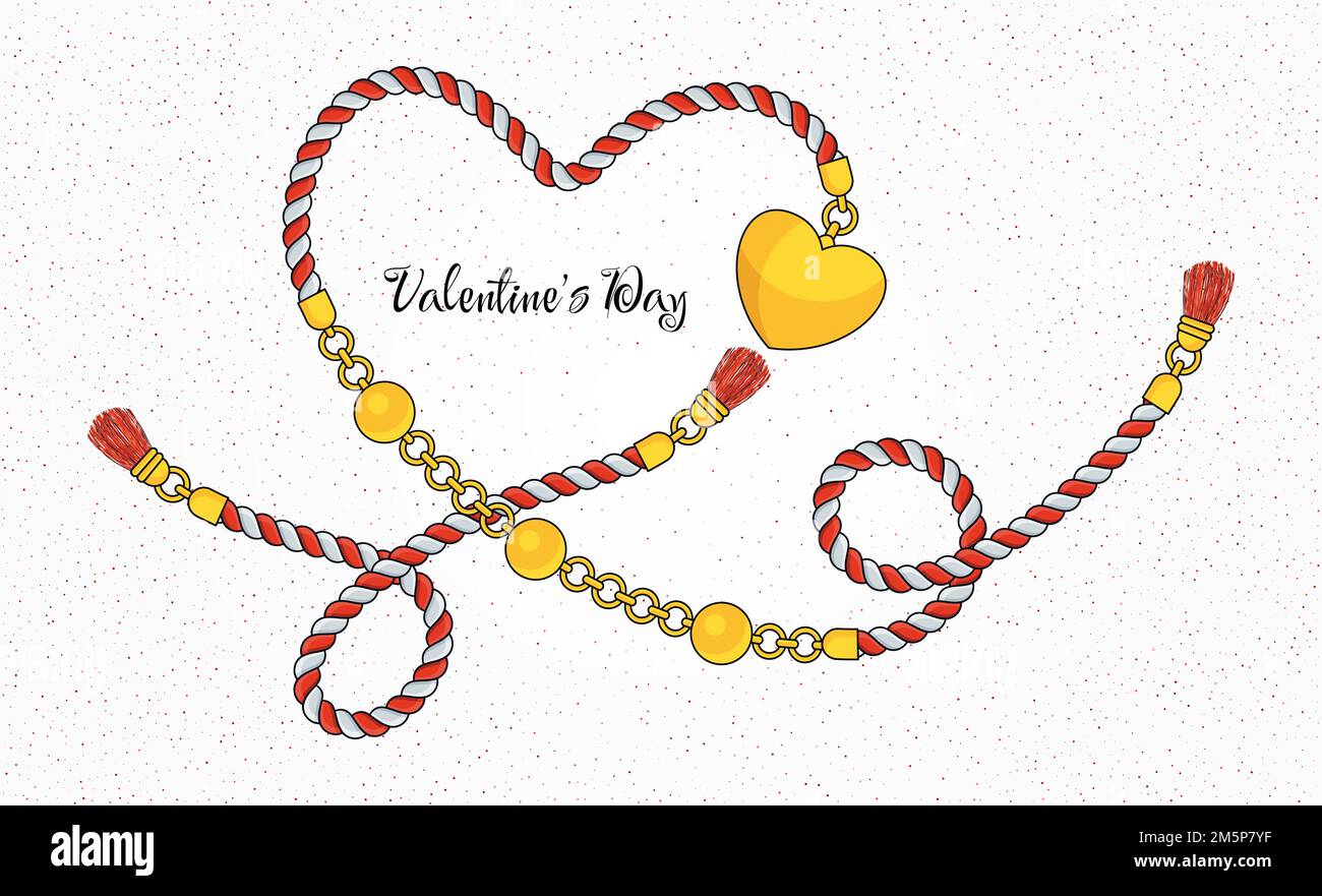 Two Hearts Intertwined. Rope Linked hearts. Continuous line vector ...