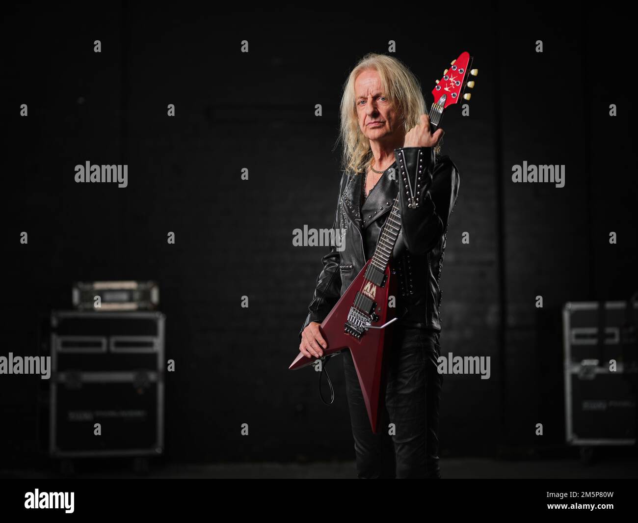 K.K. Downing, photographed at KK's Steel Mill, Woverhampton Stock Photo ...