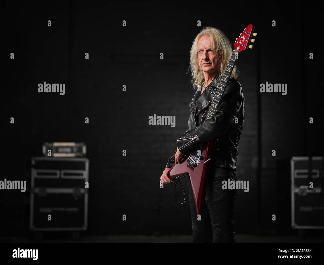K.K. Downing, photographed at KK's Steel Mill, Woverhampton Stock Photo ...