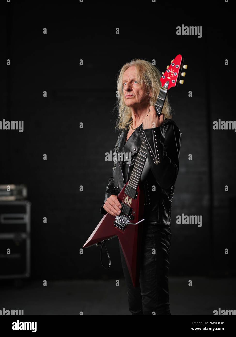 K.K. Downing, photographed at KK's Steel Mill, Woverhampton Stock Photo ...