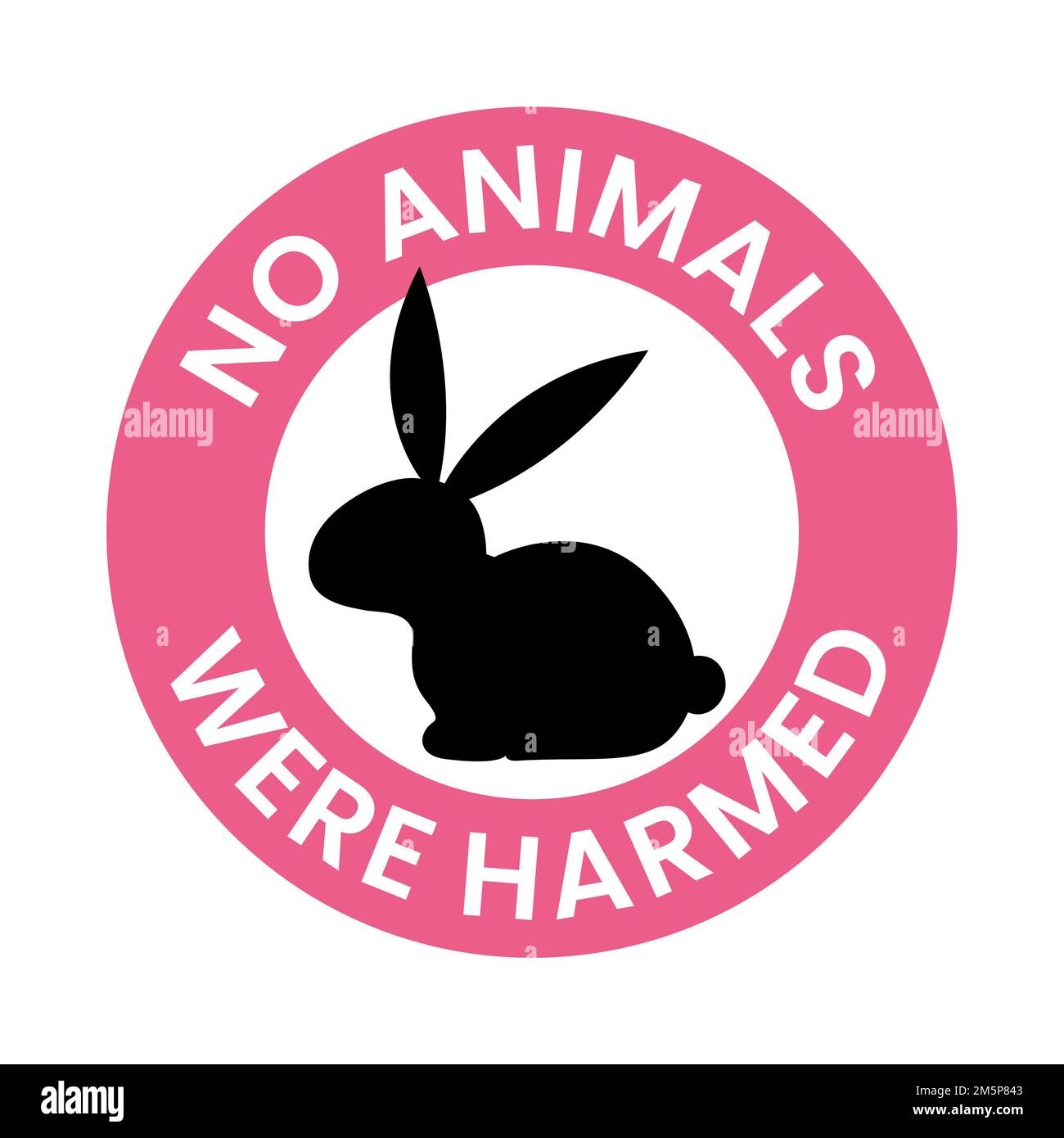 No Animals Were Harmed Illustration isolated on a White Background ...