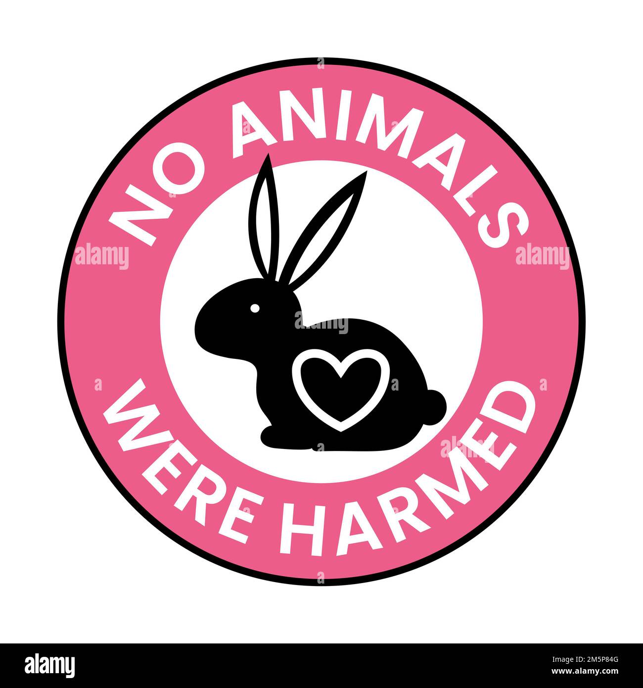 No Animals Were Harmed Illustration isolated on a White Background ...
