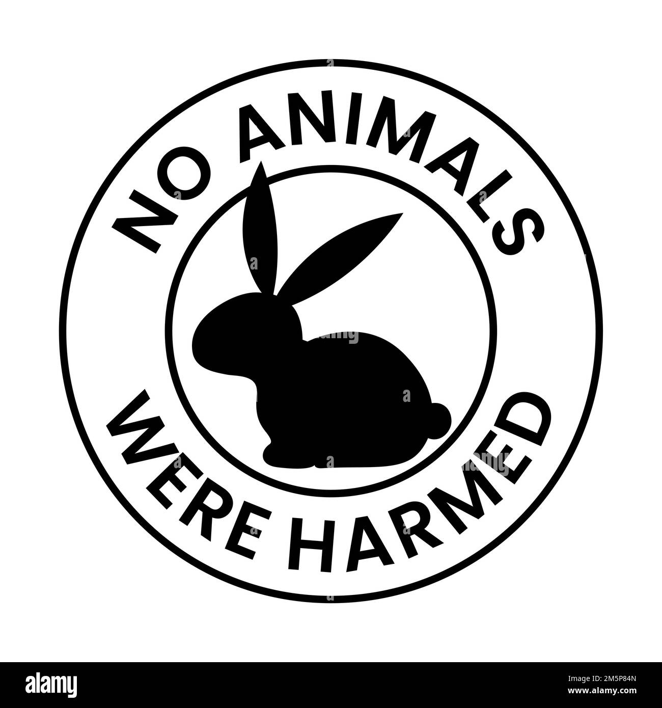 No Animals Were Harmed Illustration isolated on a White Background ...