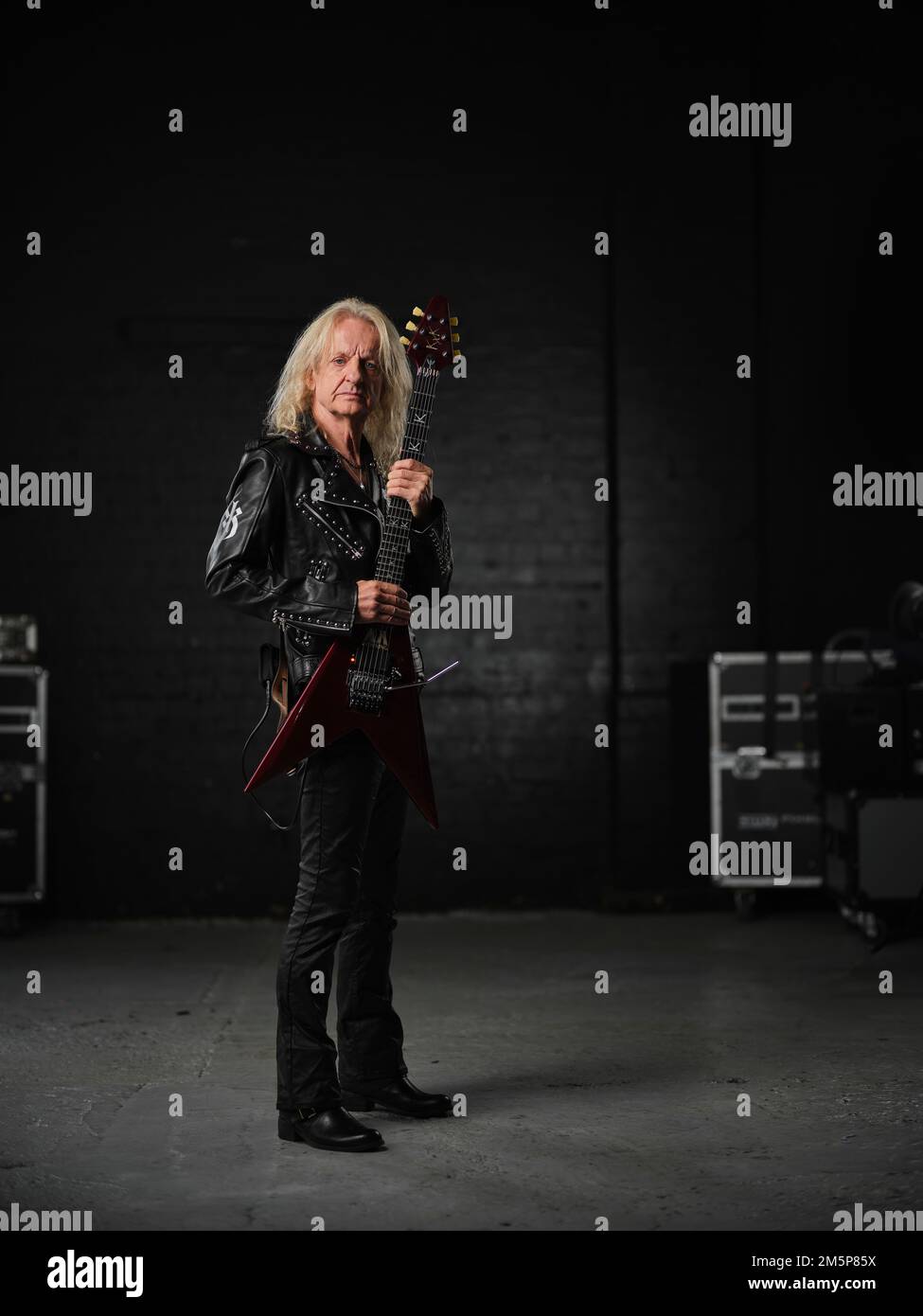 K.K. Downing, photographed at KK's Steel Mill, Woverhampton Stock Photo ...