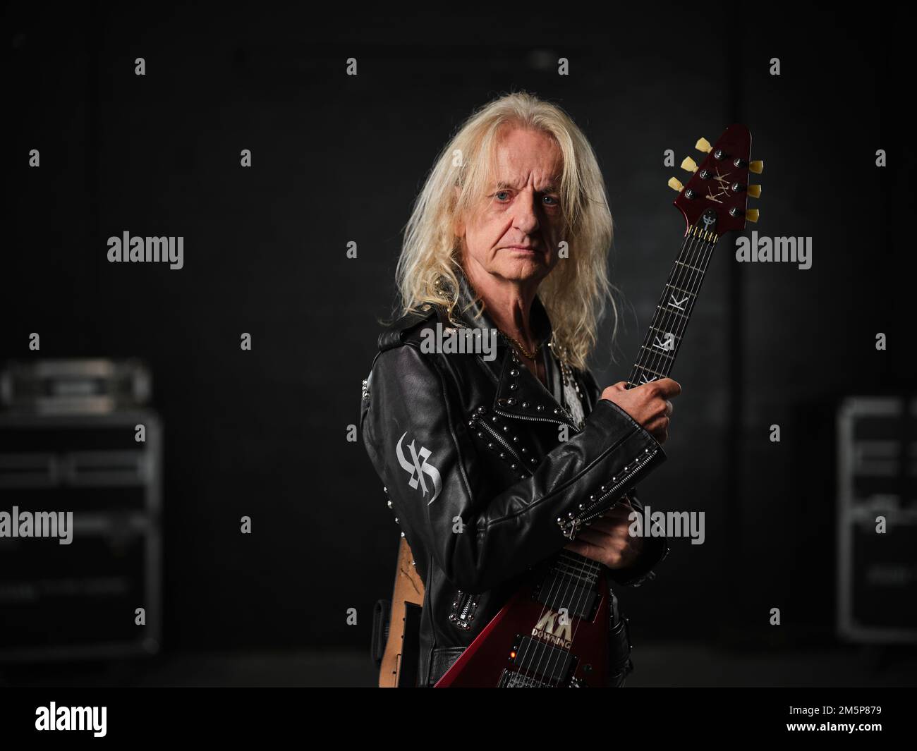 K.K. Downing, photographed at KK's Steel Mill, Woverhampton Stock Photo ...