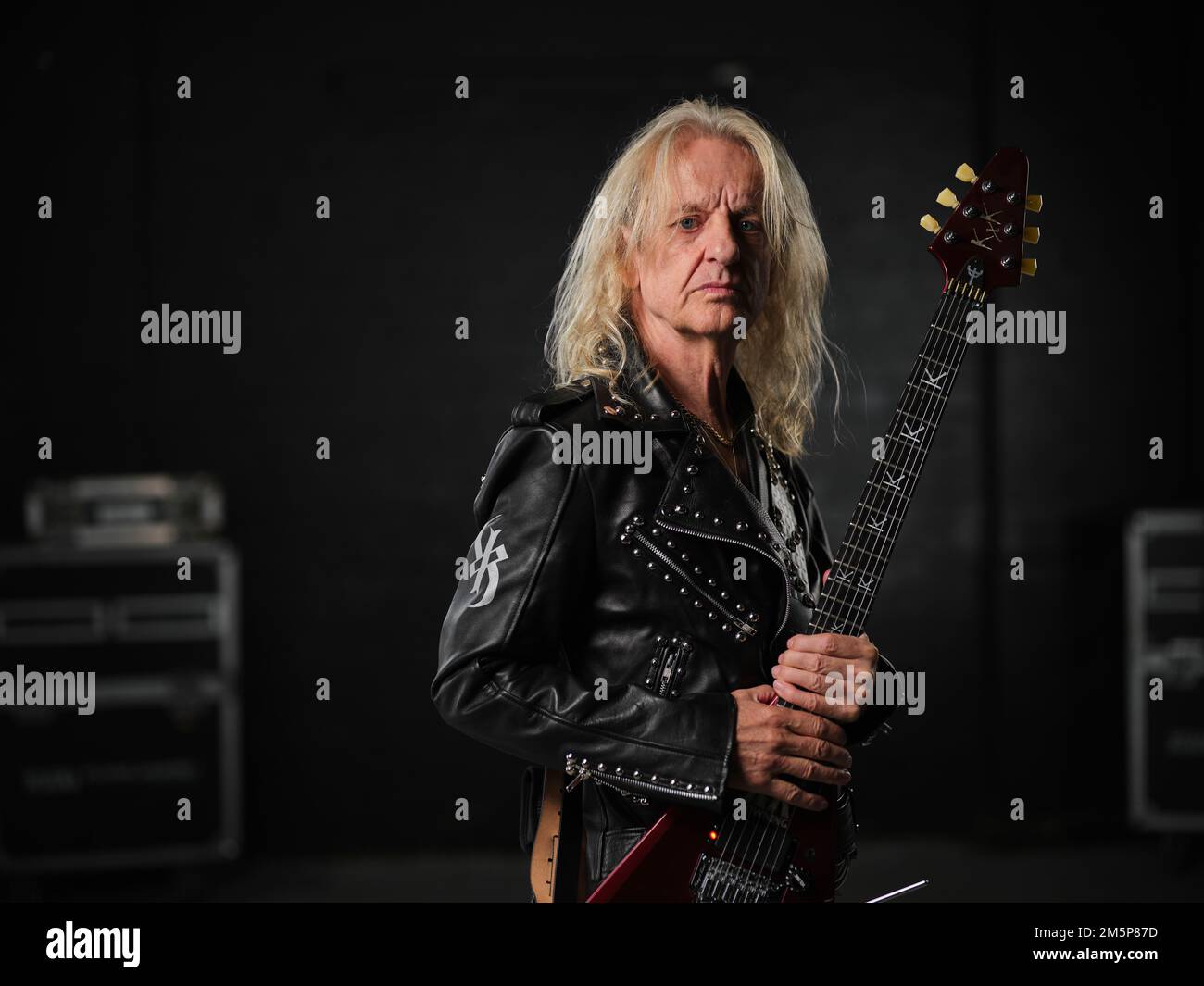 K.K. Downing, photographed at KK's Steel Mill, Woverhampton Stock Photo ...