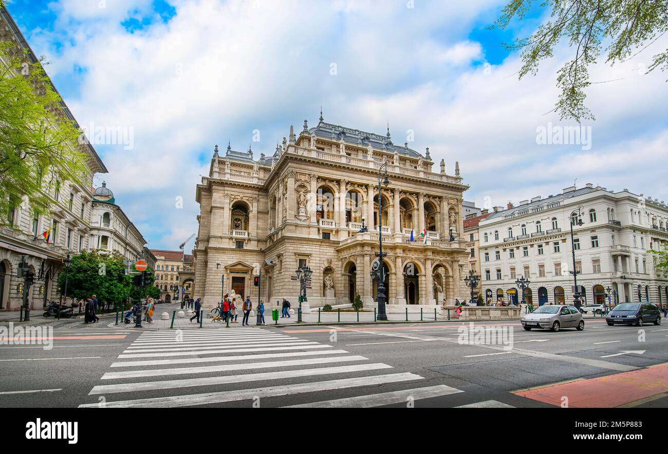 Budapest, Hungary. The Hungarian Royal State Opera House, considered ...