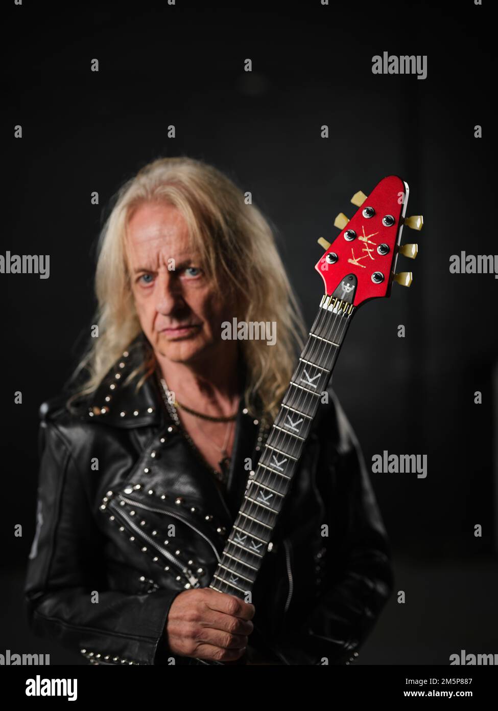K.K. Downing, photographed at KK's Steel Mill, Woverhampton Stock Photo ...