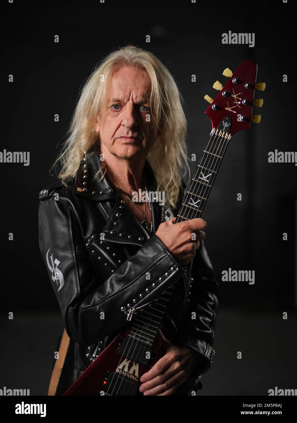 K.K. Downing, photographed at KK's Steel Mill, Woverhampton Stock Photo ...