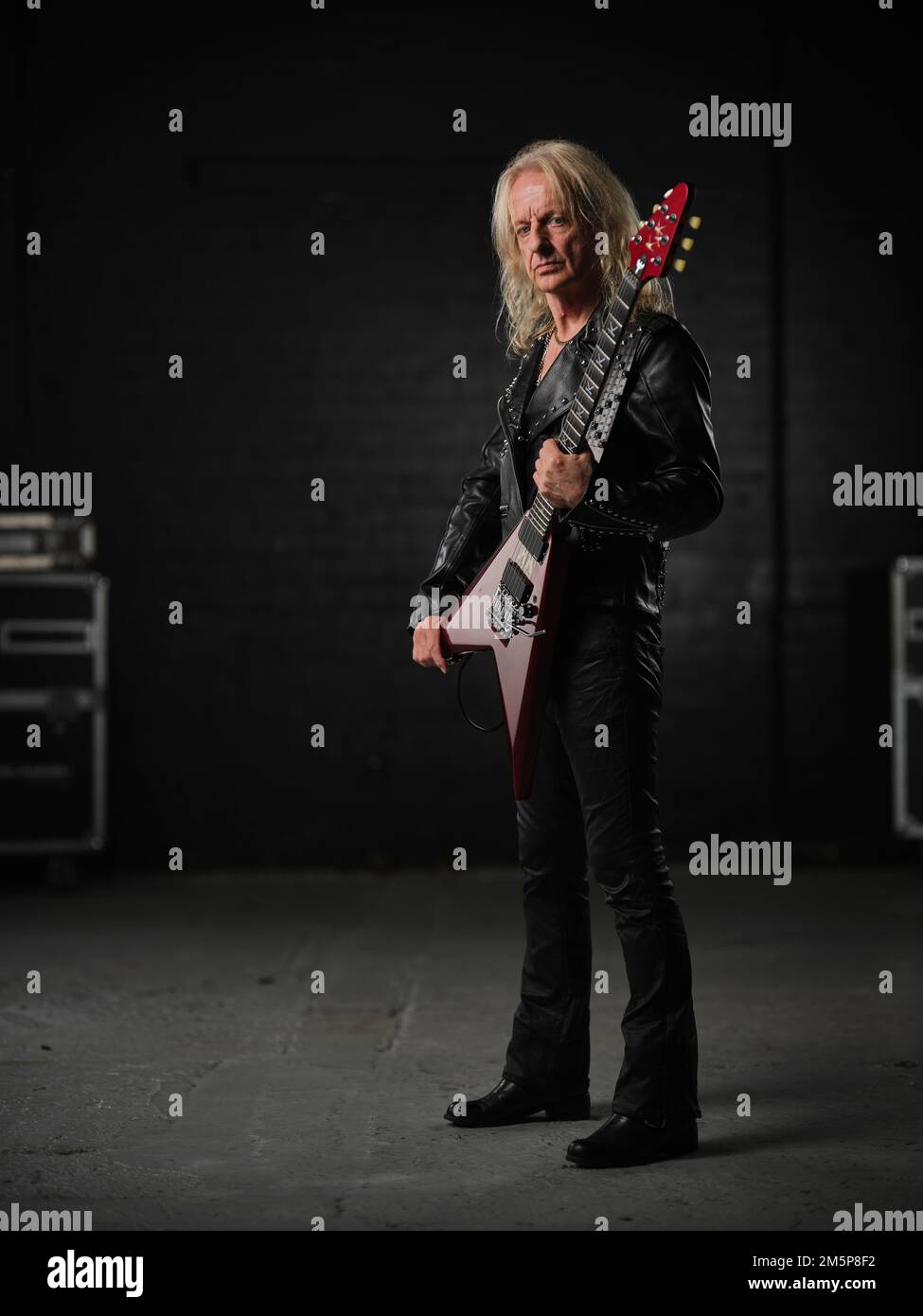 K.K. Downing, photographed at KK's Steel Mill, Woverhampton Stock Photo ...
