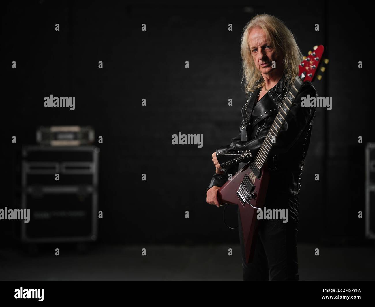 K.K. Downing, photographed at KK's Steel Mill, Woverhampton Stock Photo ...