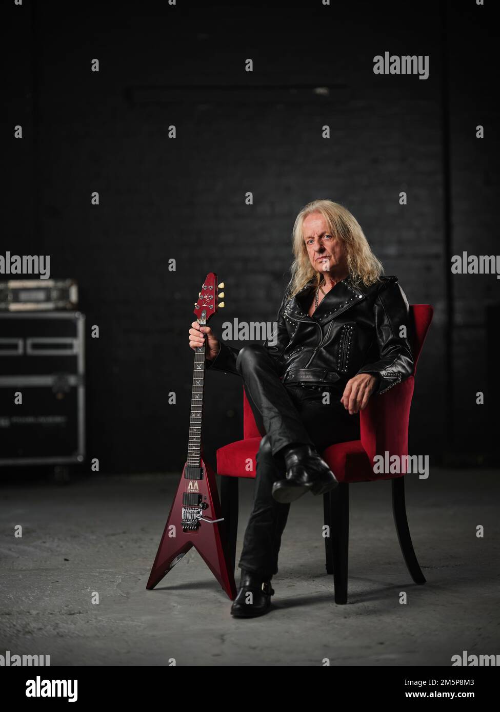K.K. Downing, photographed at KK's Steel Mill, Woverhampton Stock Photo ...