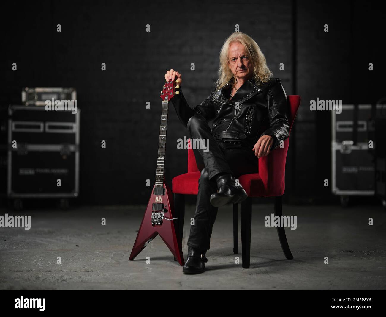 K.K. Downing, photographed at KK's Steel Mill, Woverhampton Stock Photo ...