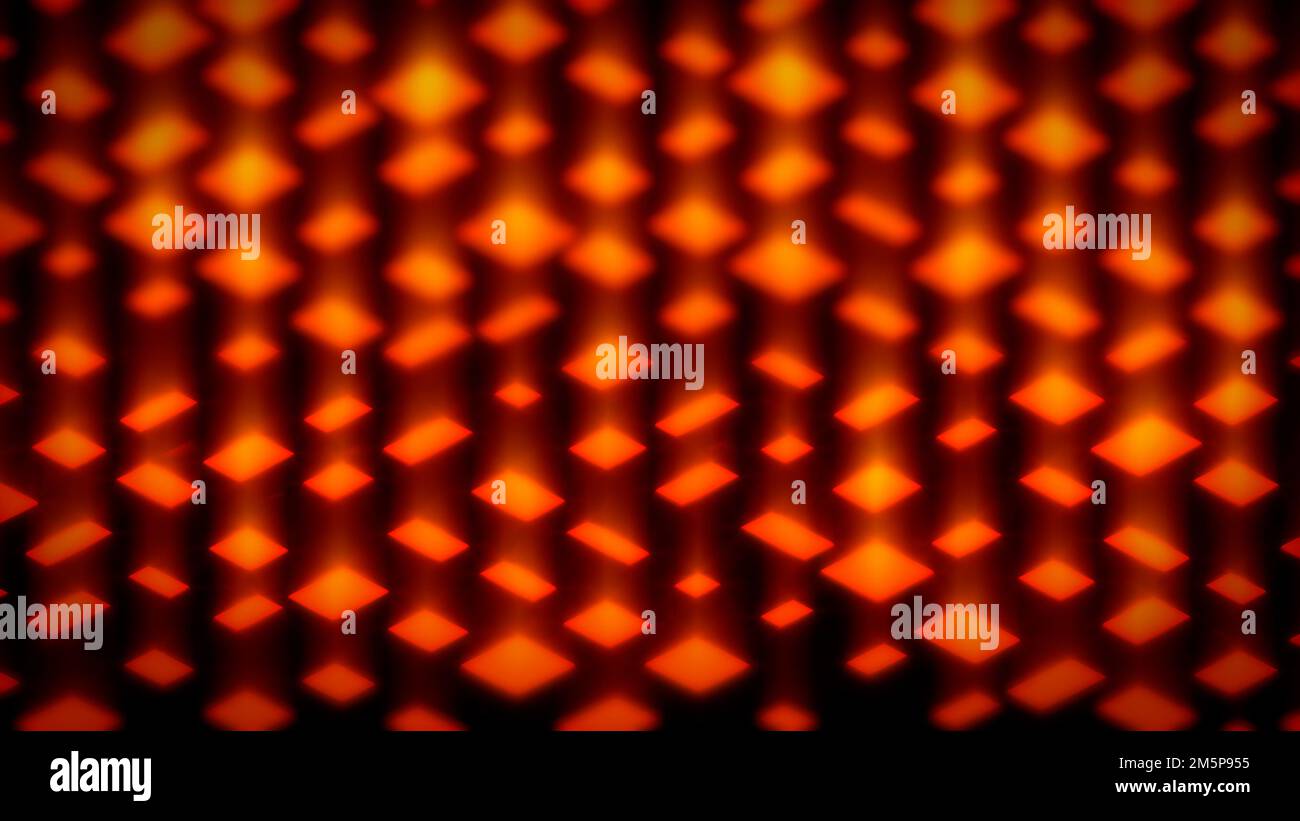 Red and orange blocks - graphic randomize concept - abstract 3D ...