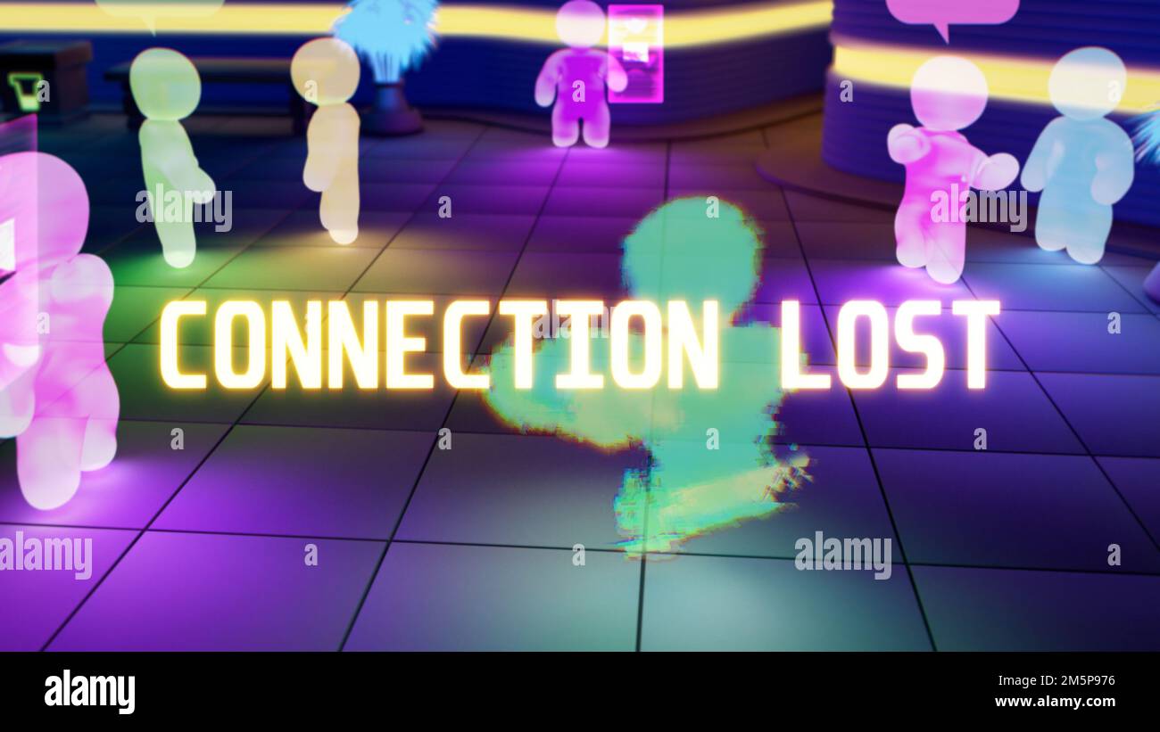 virtual universe avatar of a user gets connection lost message ...