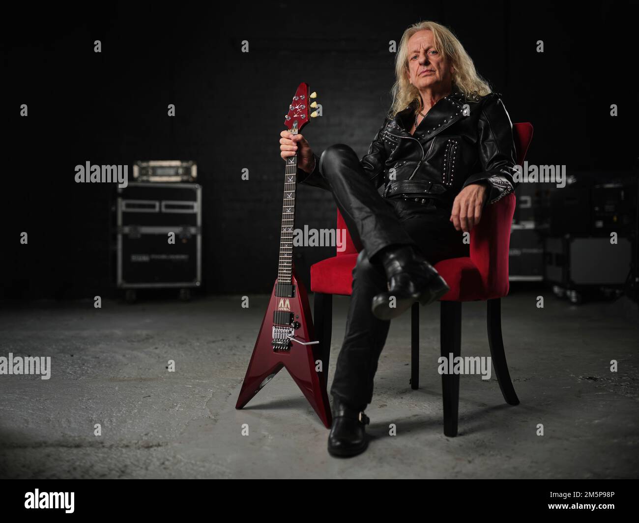 K.K. Downing, photographed at KK's Steel Mill, Woverhampton Stock Photo ...