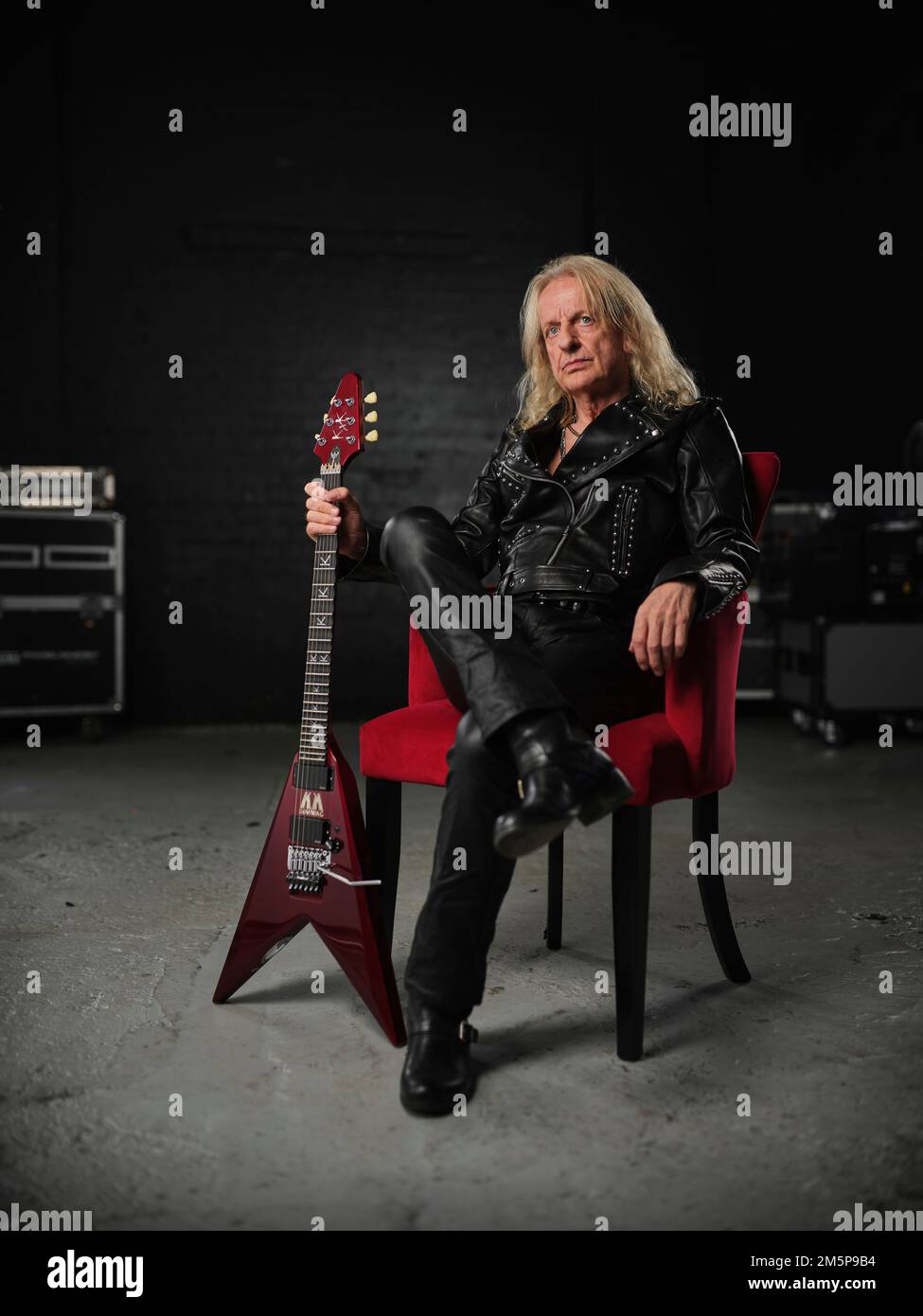 K.K. Downing, photographed at KK's Steel Mill, Woverhampton Stock Photo ...