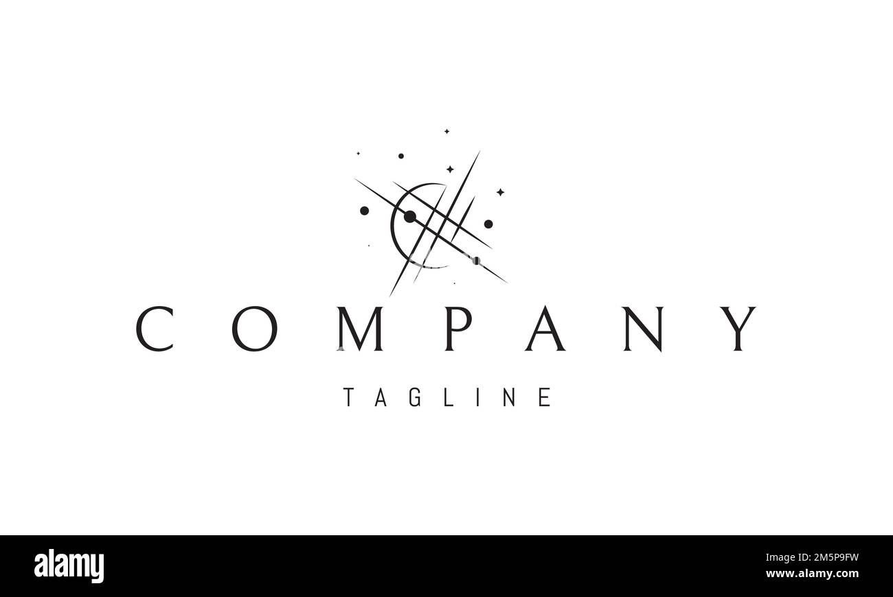 Vector logo on which an abstract image of geometric shapes in the form ...