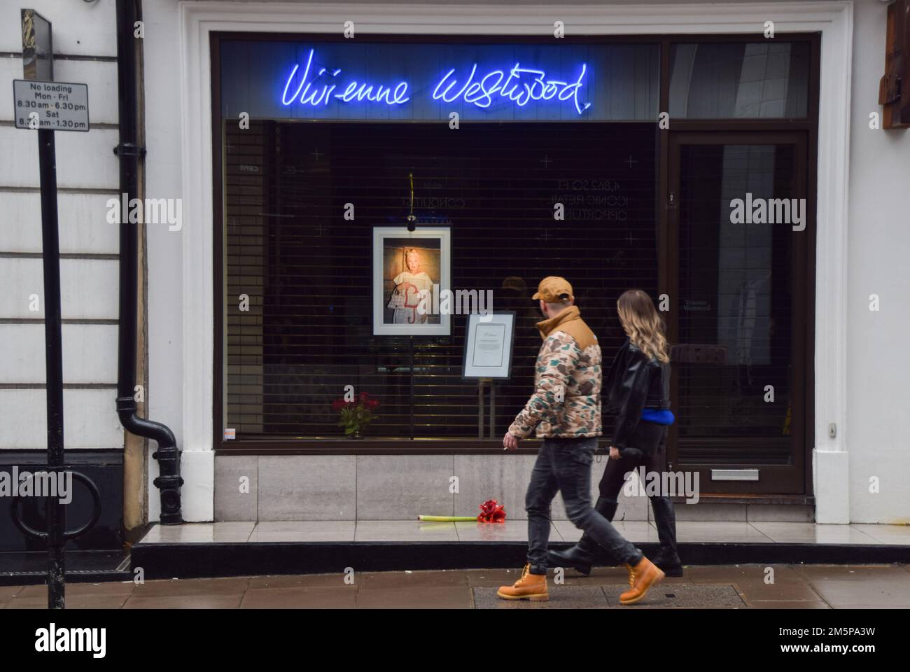 London, England, UK. 30th Dec, 2022. People walk past the Vivienne ...