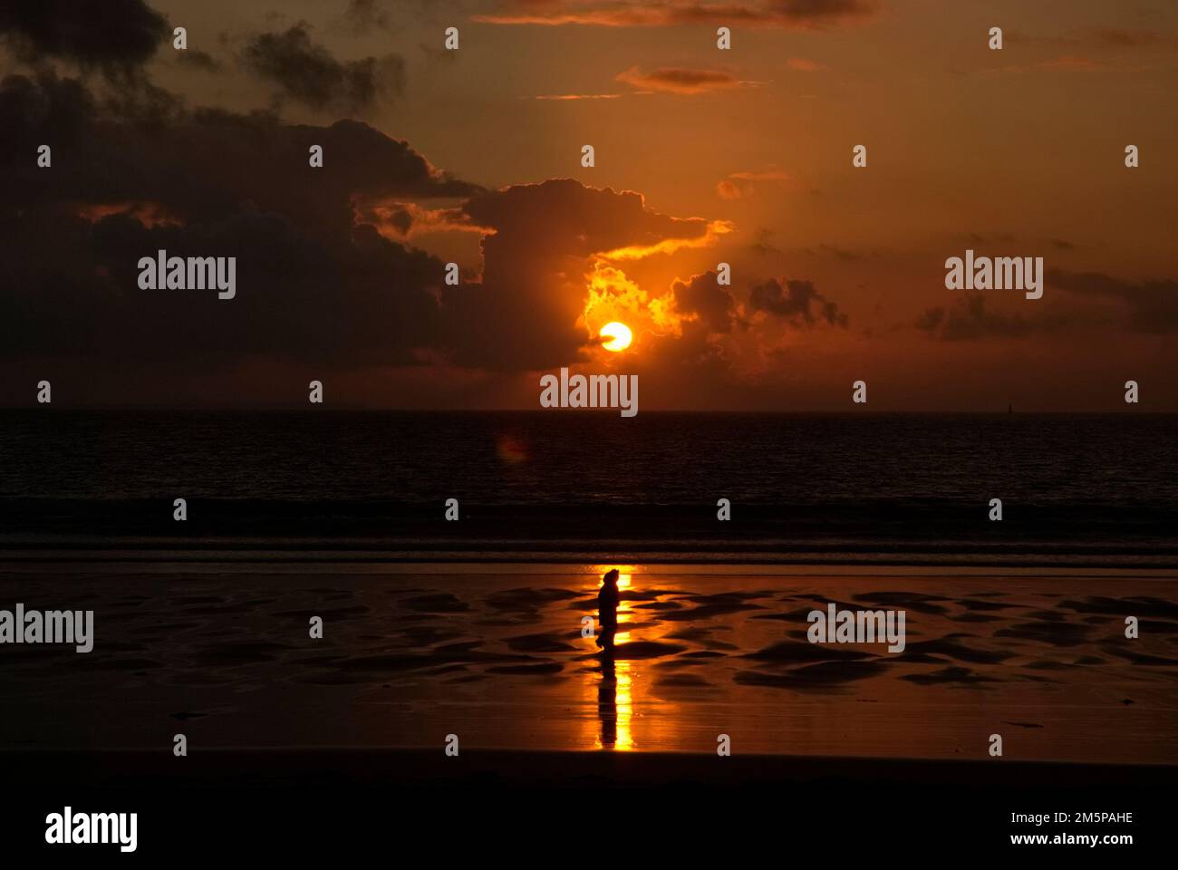 Beautiful sunsets over land and civilization Stock Photo - Alamy