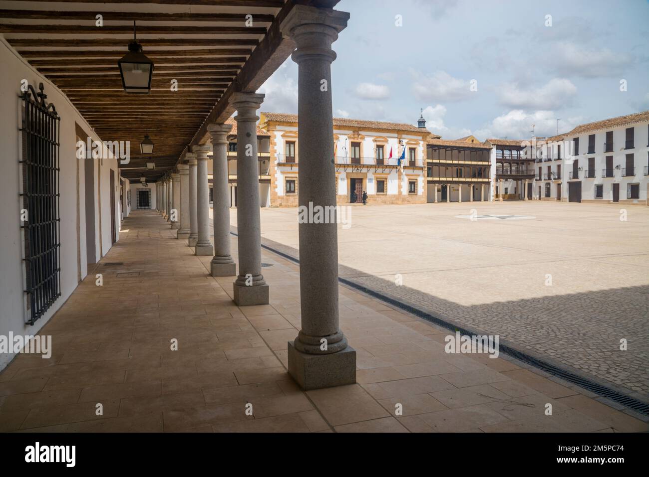 Plaza Mayor. Tembleque, Toledo province, Castilla La Mancha, Spain ...