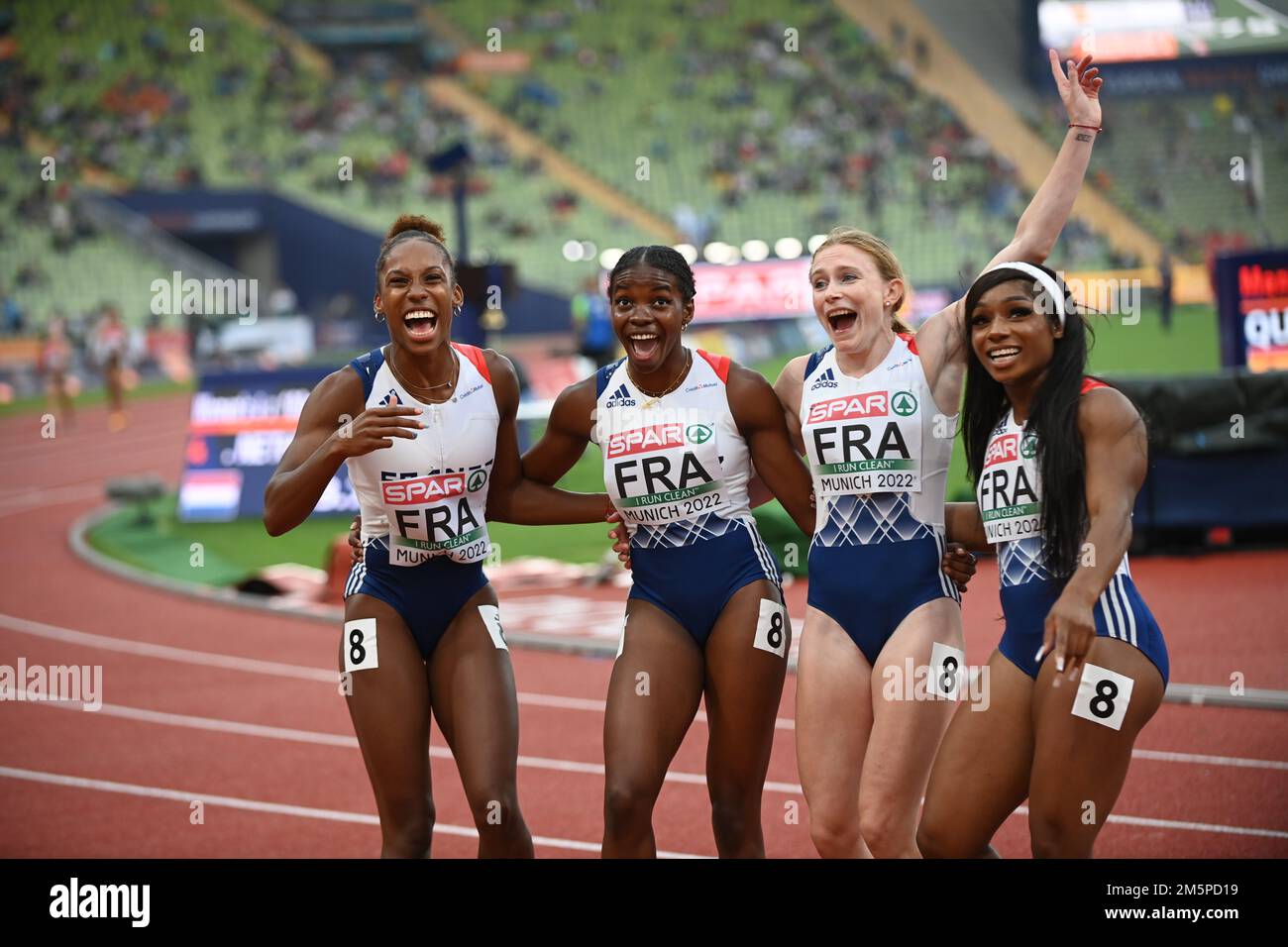 French women's 4x100 relay (Floriane Gnafoua,Gémima Joseph,Helene ...