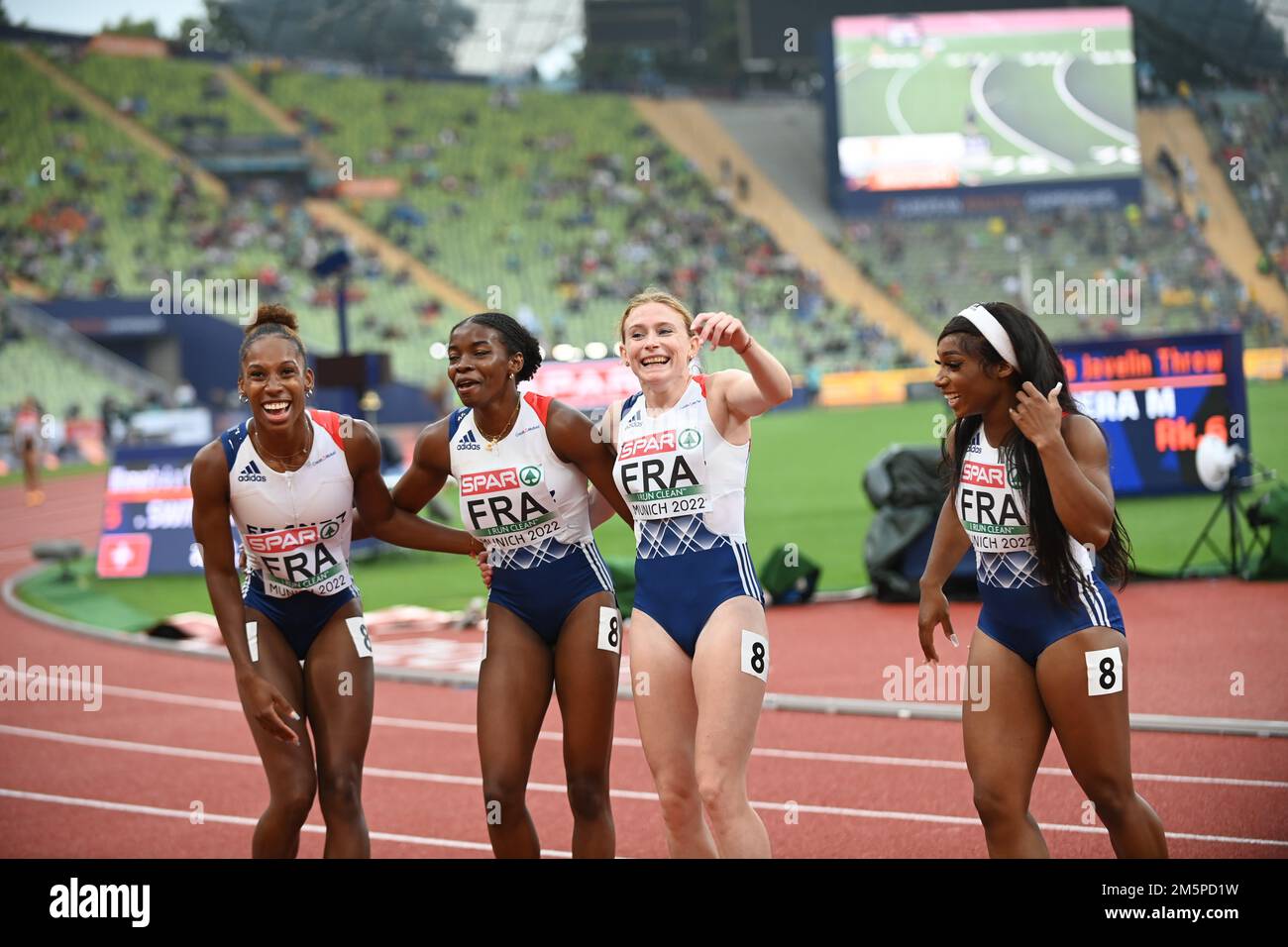 French women's 4x100 relay (Floriane Gnafoua,Gémima Joseph,Helene ...