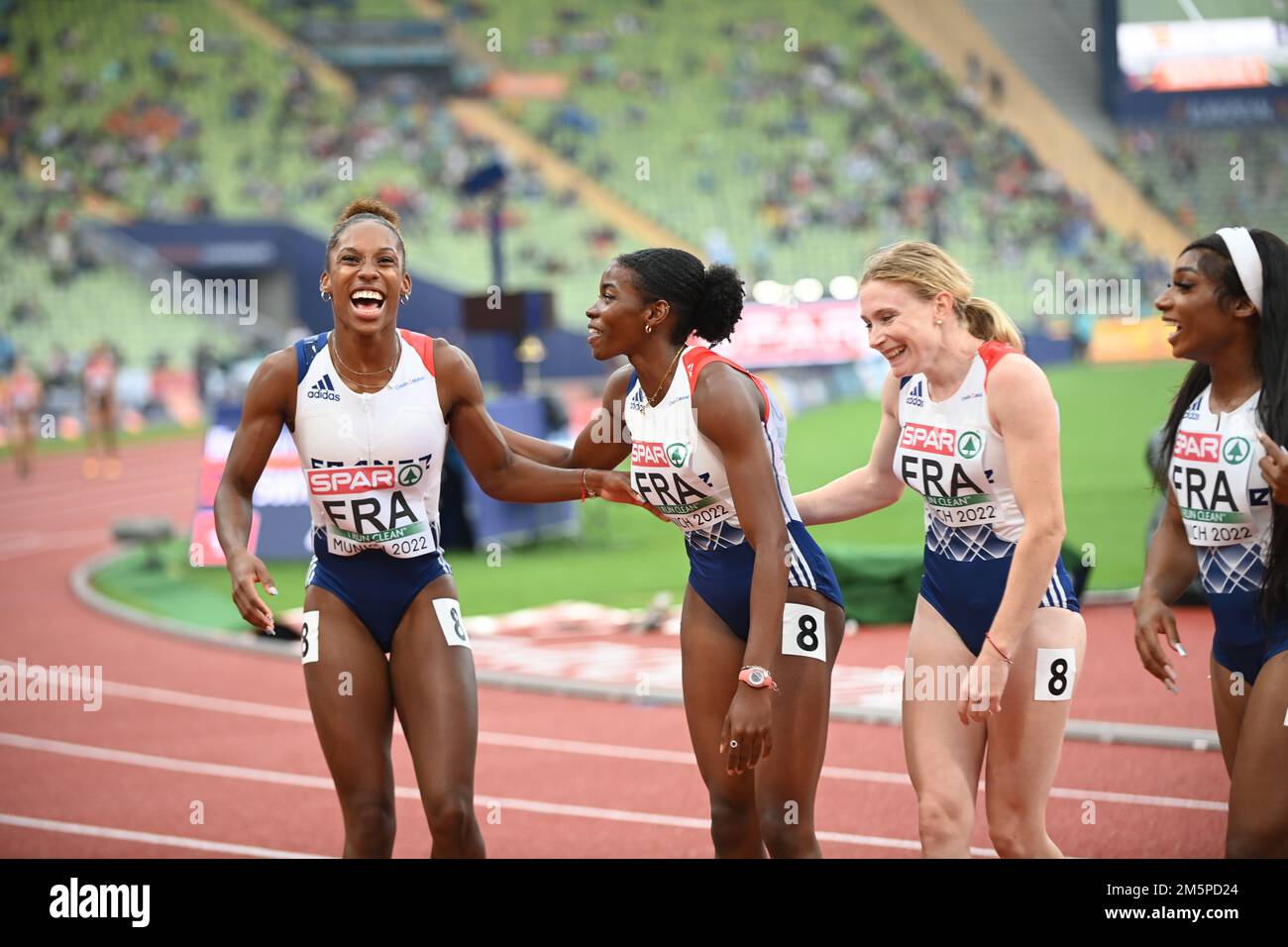French women's 4x100 relay (Floriane Gnafoua,Gémima Joseph,Helene ...