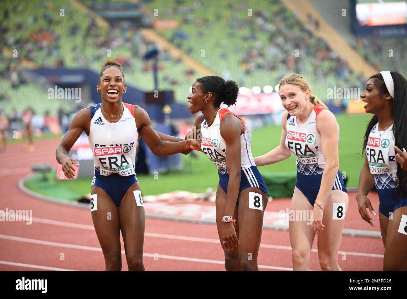 French women's 4x100 relay (Floriane Gnafoua,Gémima Joseph,Helene ...