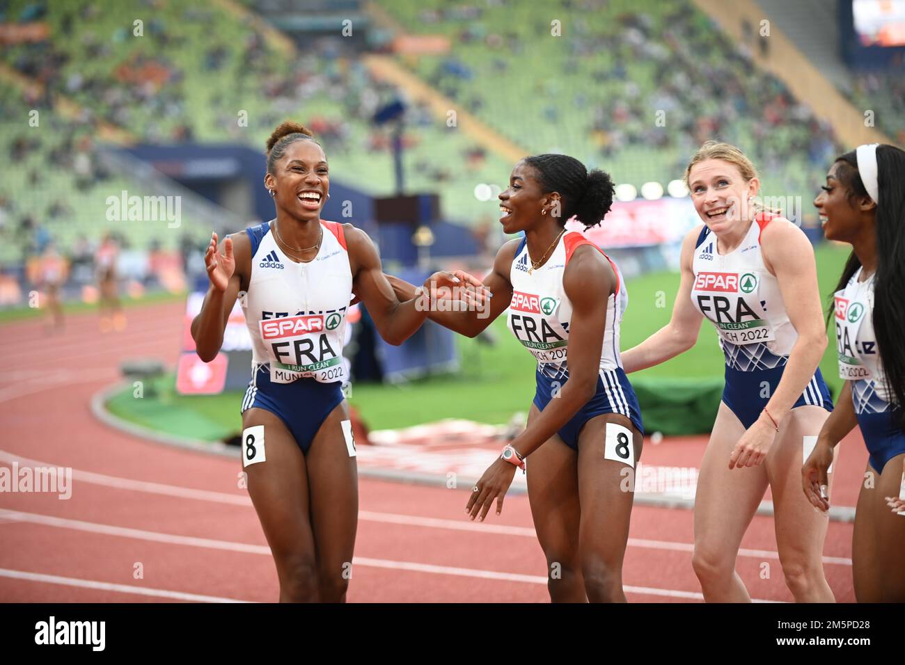 French women's 4x100 relay (Floriane Gnafoua,Gémima Joseph,Helene ...