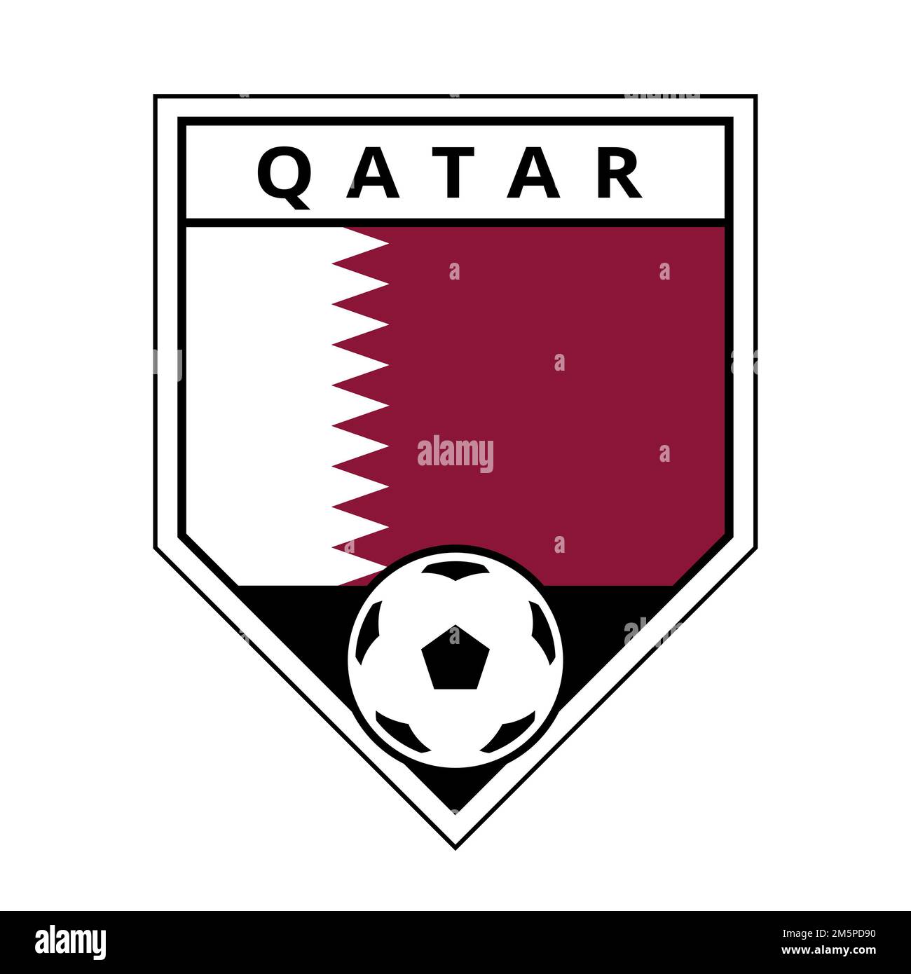 Qatar football badge Cut Out Stock Images & Pictures - Alamy