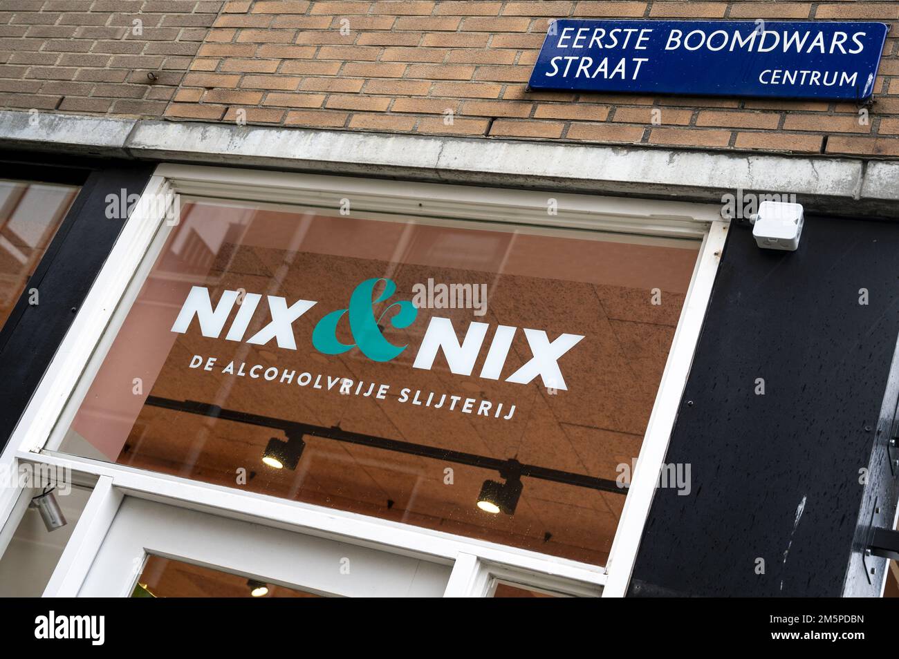 AMSTERDAM - Exterior of a branch of the alcohol-free liquor store of ...