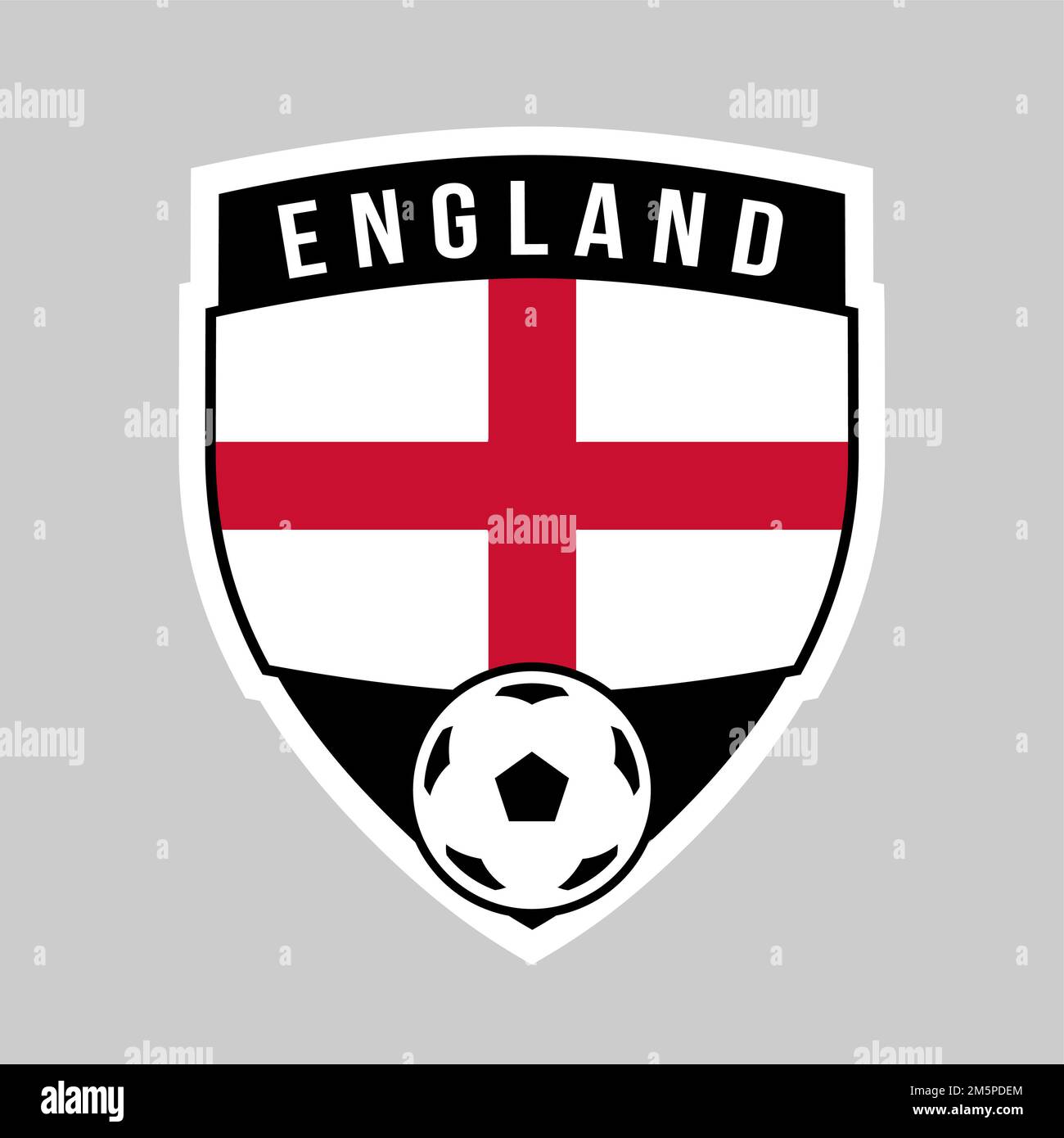 Illustration of England Shield Team Badge for Football Tournament Stock ...