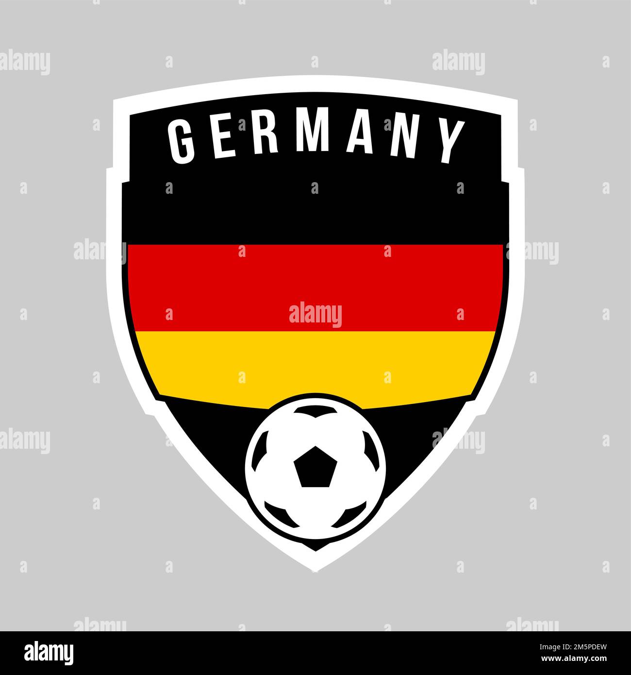 Illustration of Germany Shield Team Badge for Football Tournament Stock ...