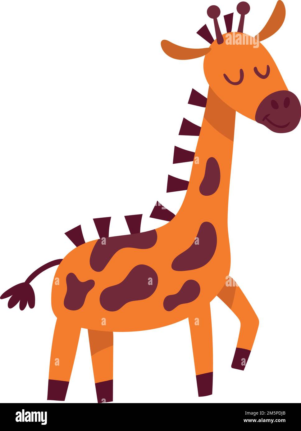 cute giraffe animal Stock Vector Image & Art - Alamy